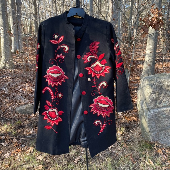 Alex Kin | Jackets & Coats | Alex Kin Embroidered Coat | Poshmark